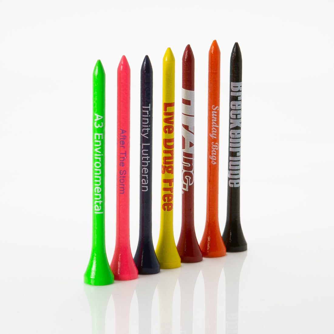 3 1/4" Personalized Wood Golf Tees