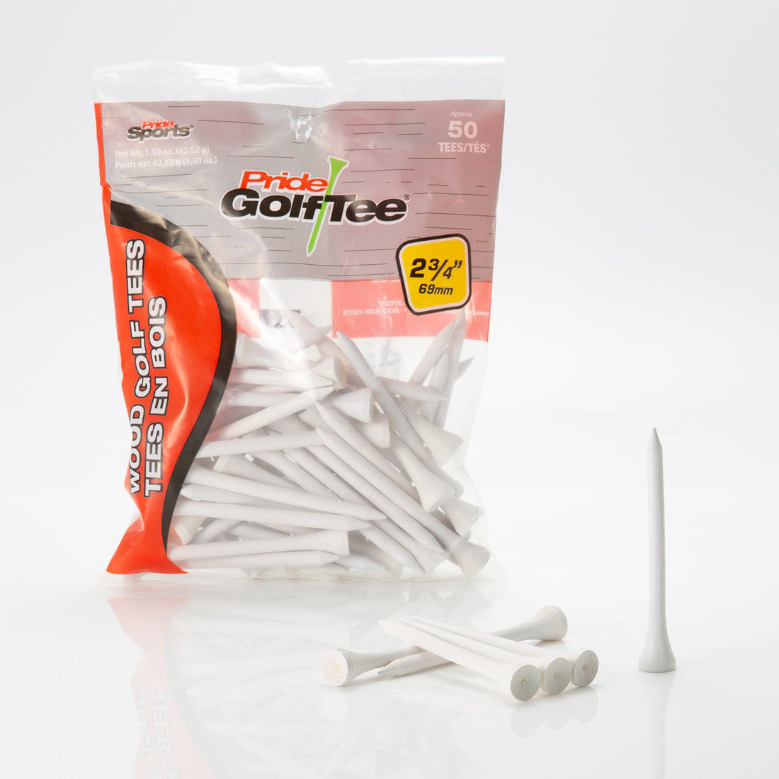 Bagged Blank 2 3/4" Wood Golf Tees