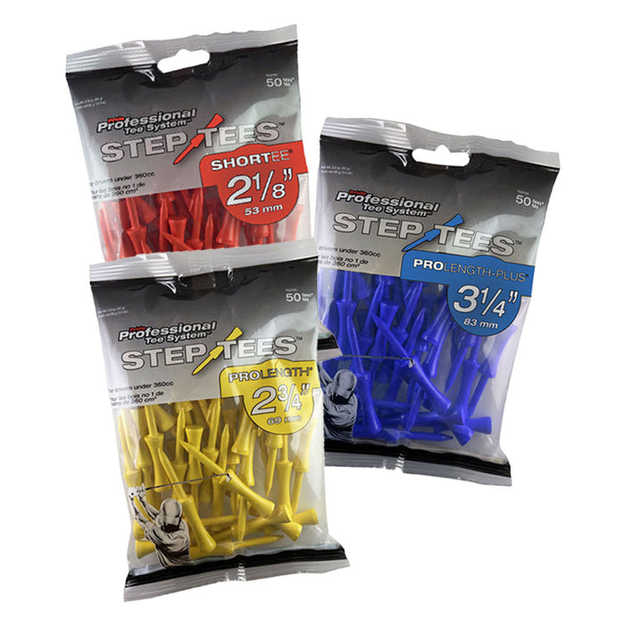 PTS Step Tees™ - Wood Golf Tees