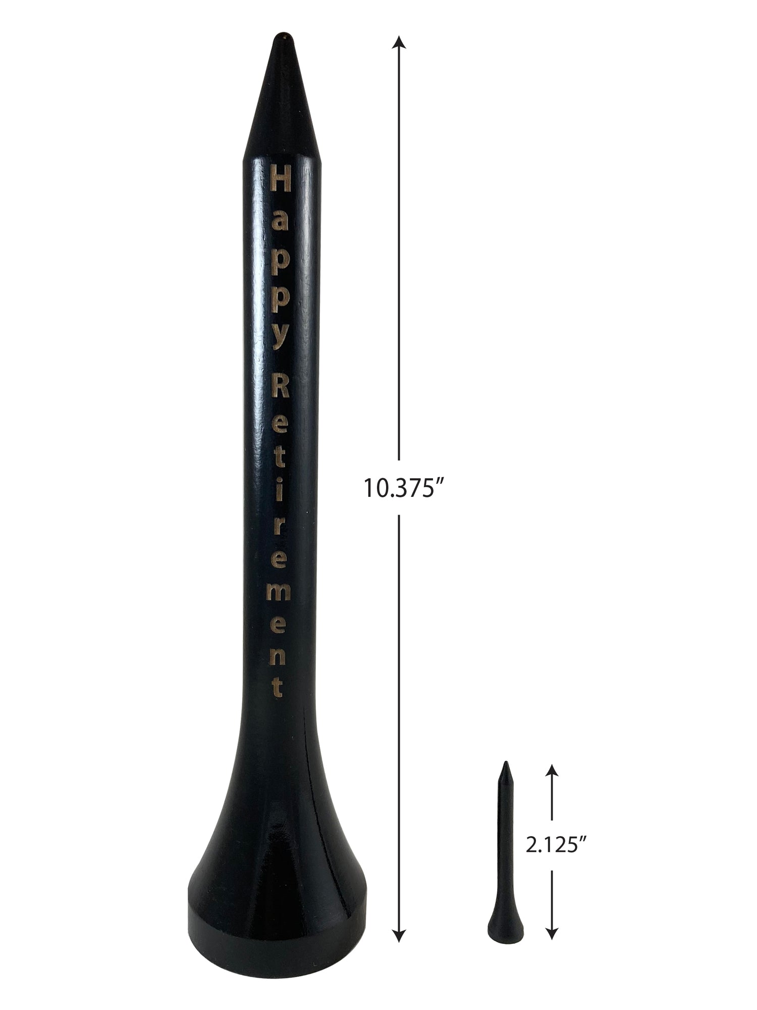 Personalized Jumbo 10.375" Wooden Golf Tee Trophy